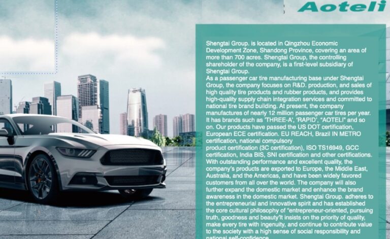Three A Tyres Manufacturer- Shengtai Group - Three-A Tires